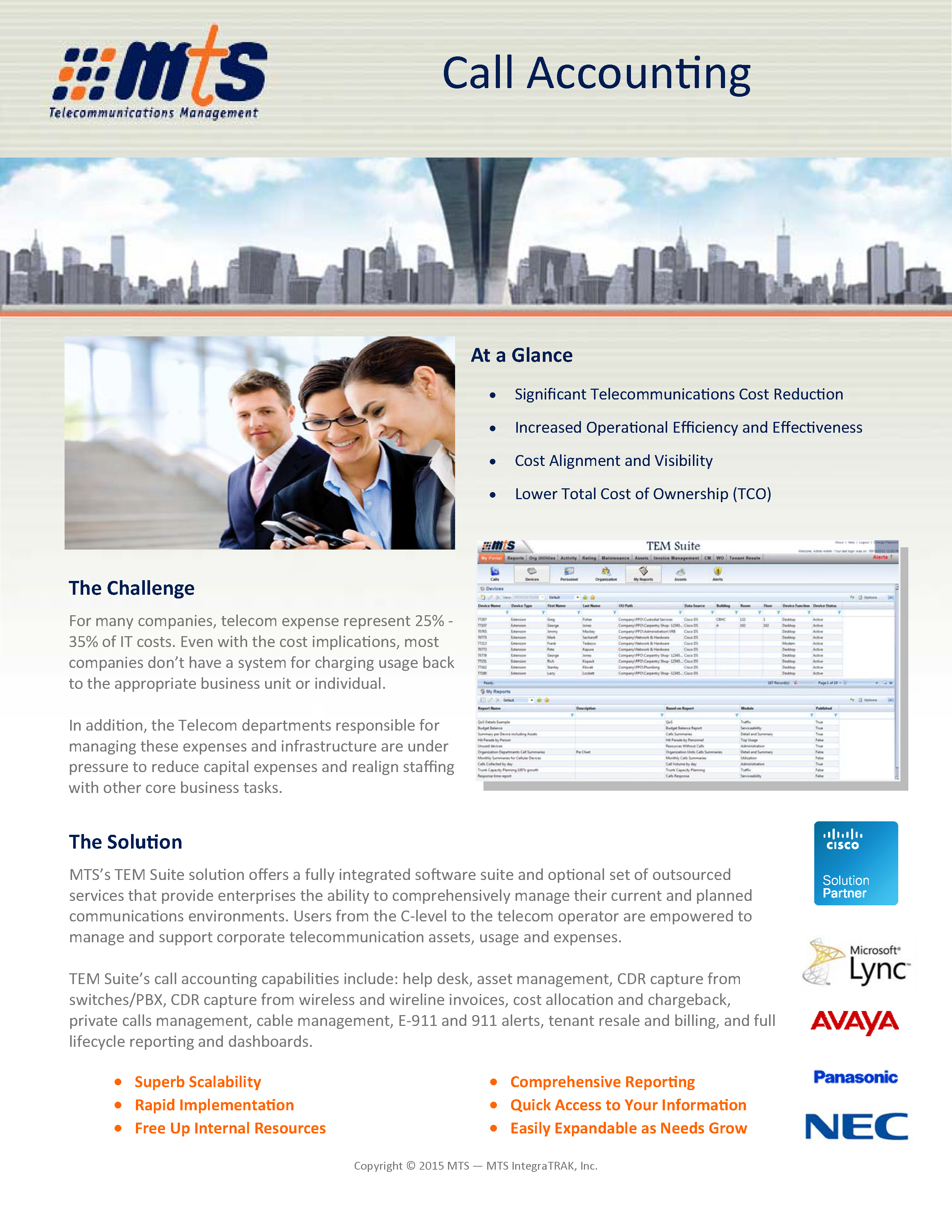 MTS Call Accounting Solution